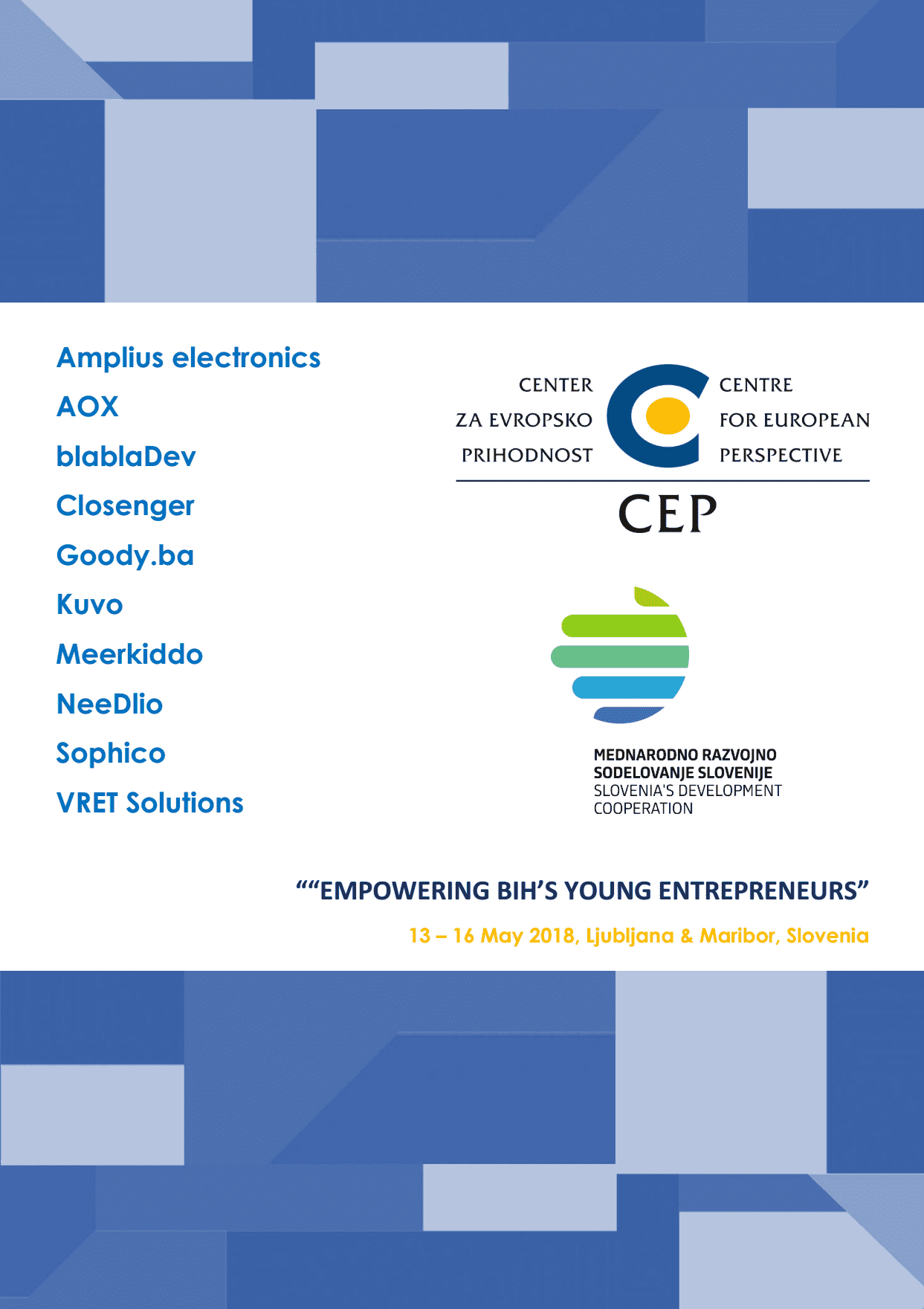 Supporting Young Entrepreneurs from the Western Balkans - CEP