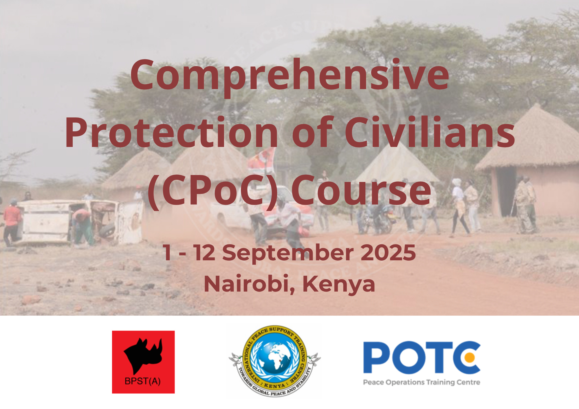Protection of Civilians Course in Nairobi - September 1-12